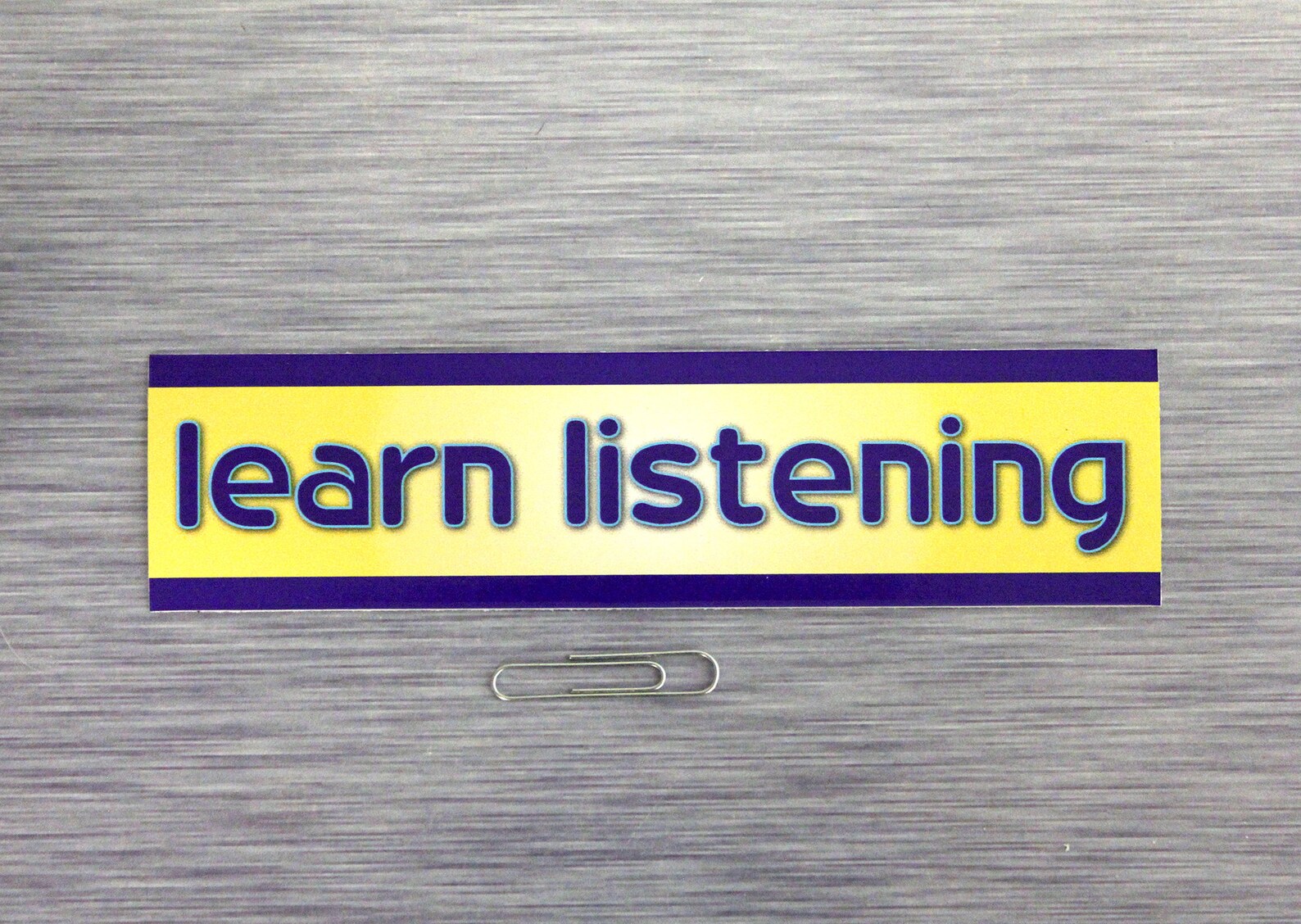 Small Bumper Sticker _ Learn Listening _ Laptop Decal 611 - Etsy