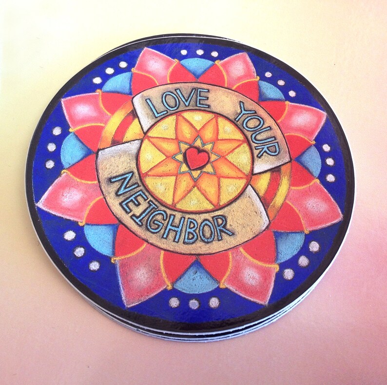 Love Your Neighbor Sticker Outdoor Bumper Stickers 621 | Etsy