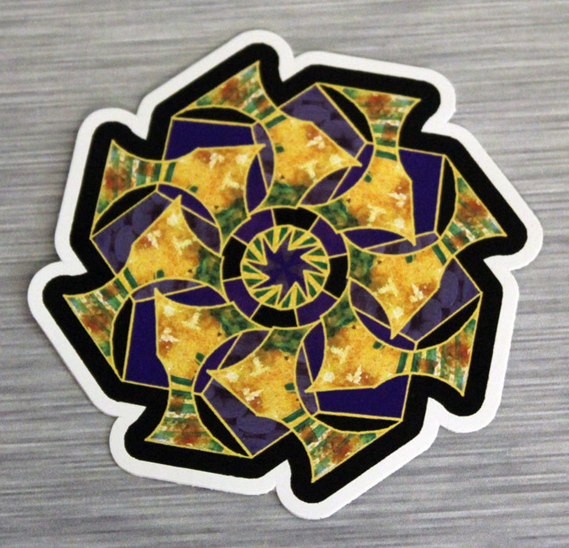 Vortex Mandala Sticker Outdoor Bumper Sticker - Etsy