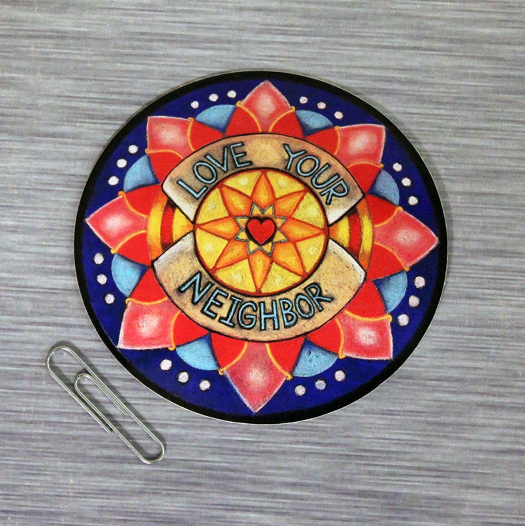 Love Your Neighbor Sticker Outdoor Bumper Stickers | 621 - Etsy