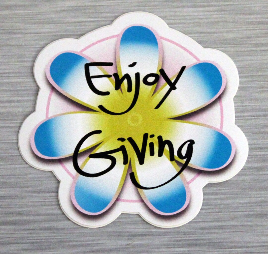 Enjoy Giving Sticker Outdoor Bumper Stickers - Etsy