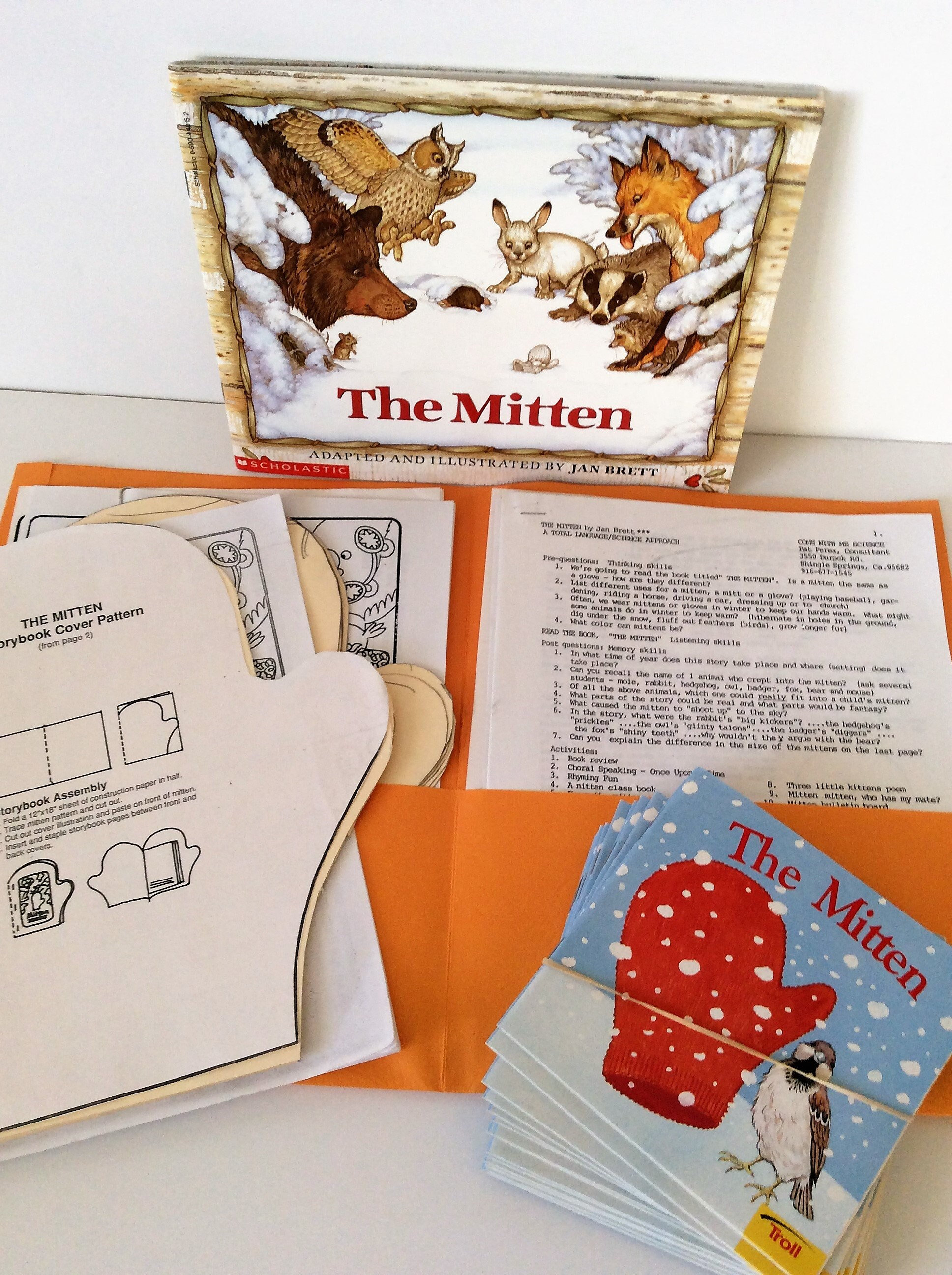 The Mitten Jan Brett Classroom Activities - Etsy