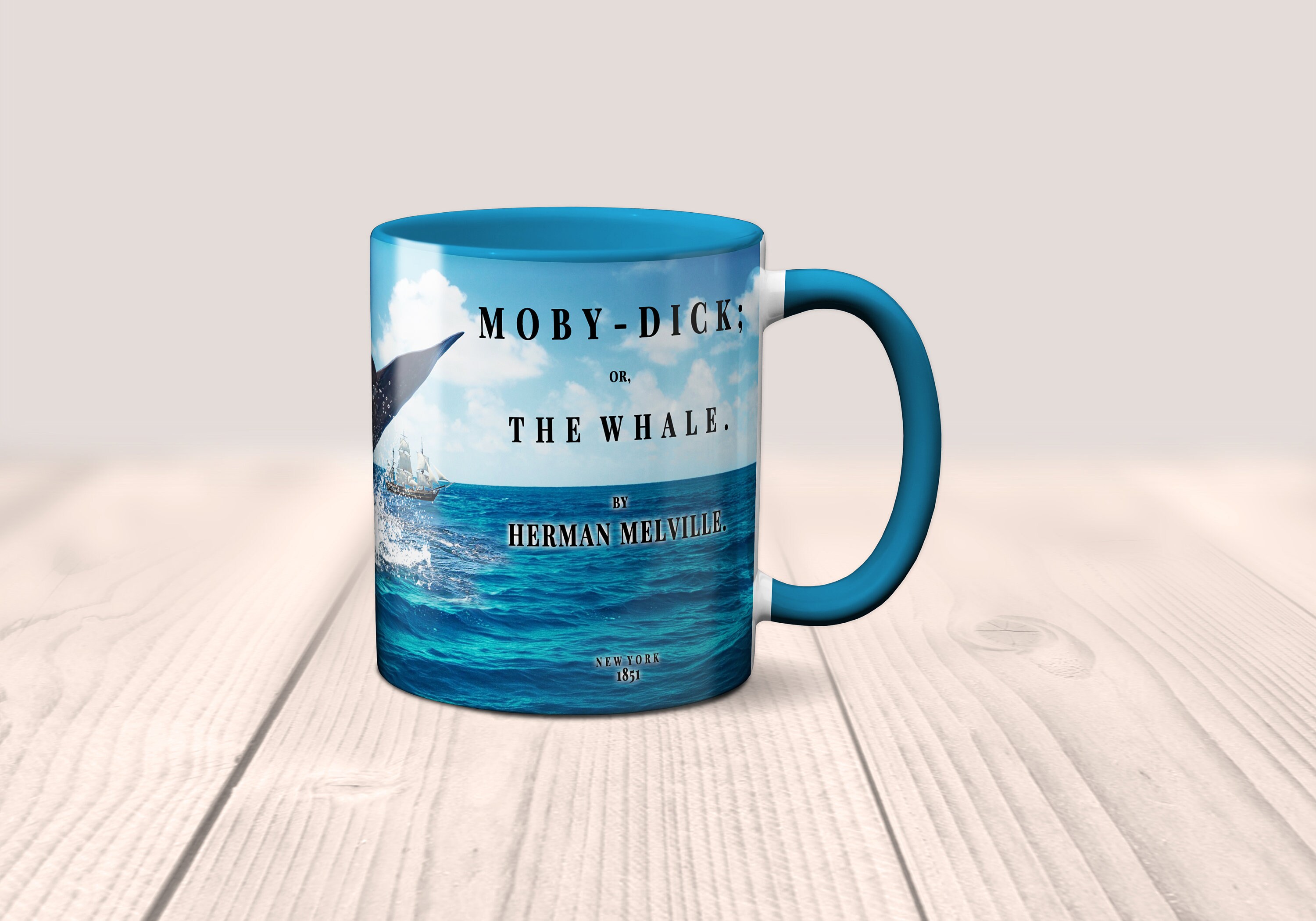Moby-dick Or the Whale by Herman Melville Mug.coffee Mug | Etsy