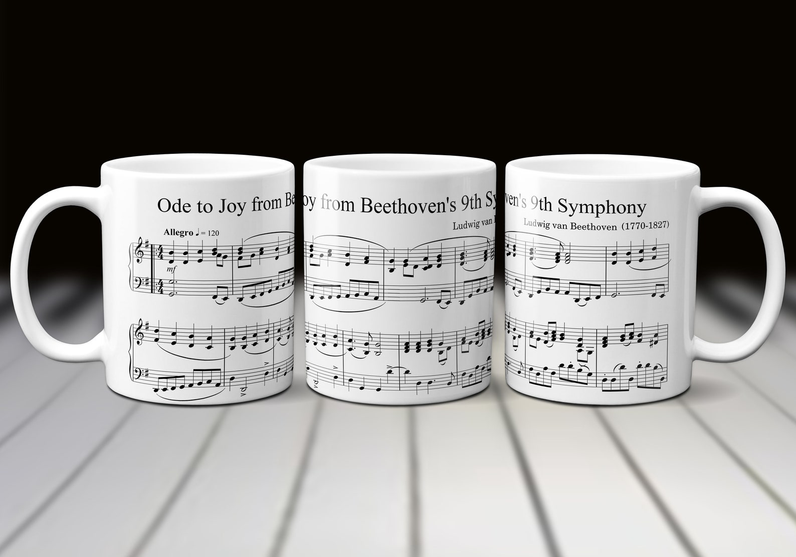Music Mug, Claude Debussy, Frederic Chopin, Antonio Vivaldi, Johann ...