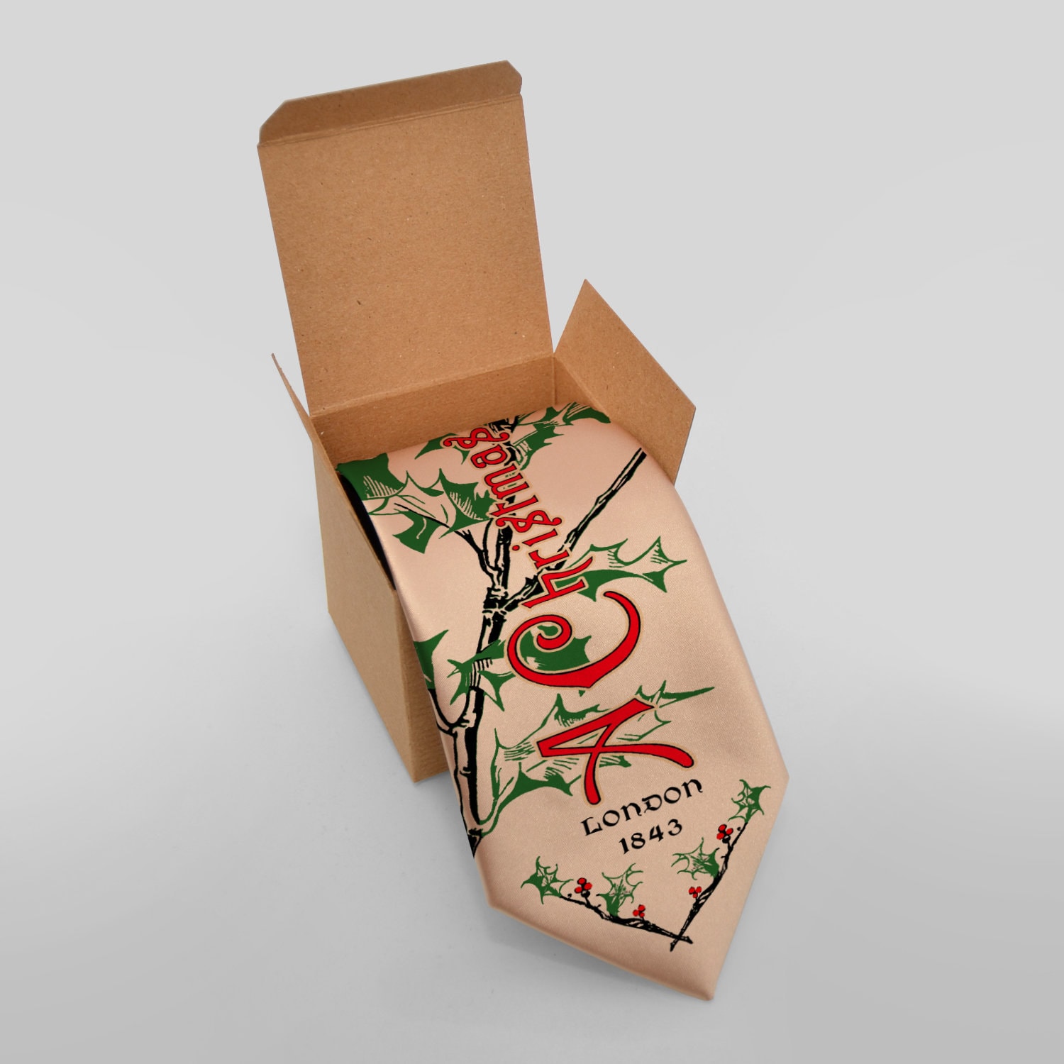 A Christmas Carol by Charles Dickens Necktie, Book Necktie, A Christmas ...
