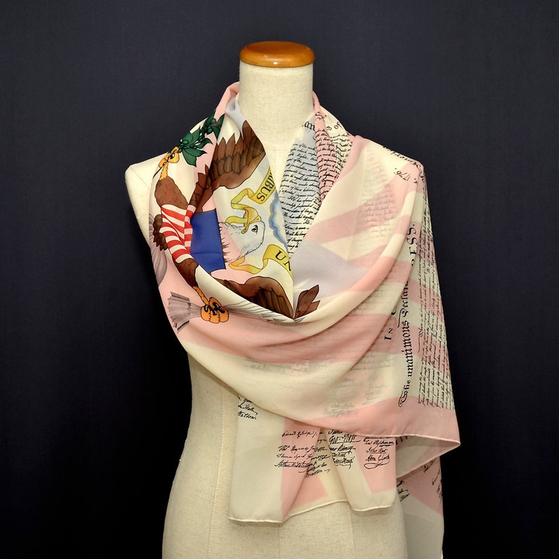 The Declaration of Independence Chiffon Scarf, IN CONGRESS, July 4 ...