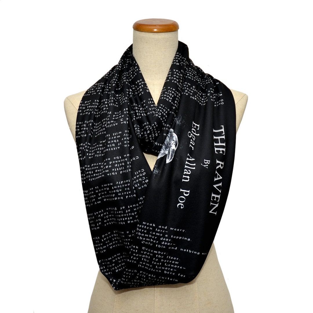 Edgar Allan Poe the Raven Infinity Scarf (long) - Etsy