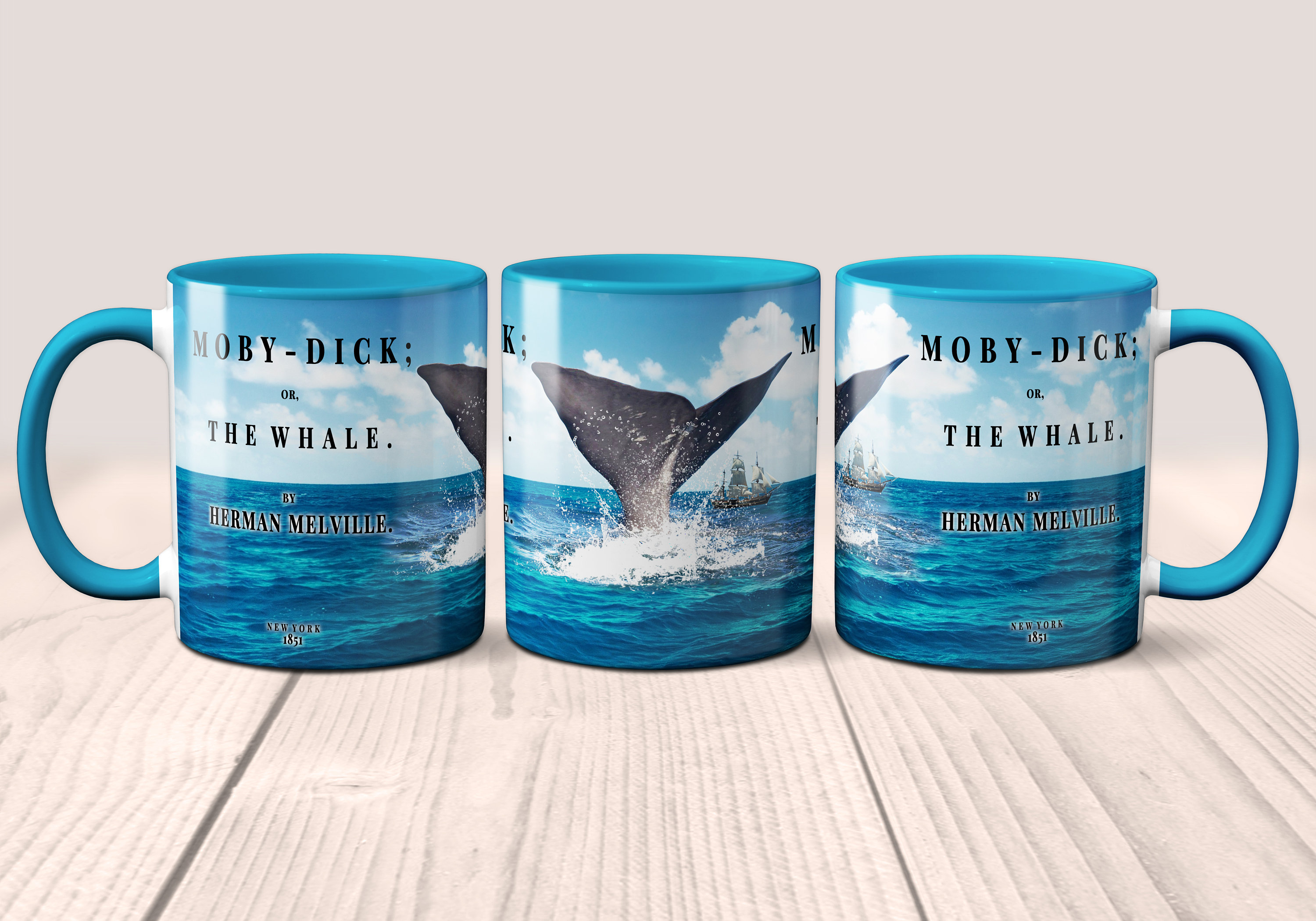 Moby-dick Or the Whale by Herman Melville Mug.coffee Mug | Etsy