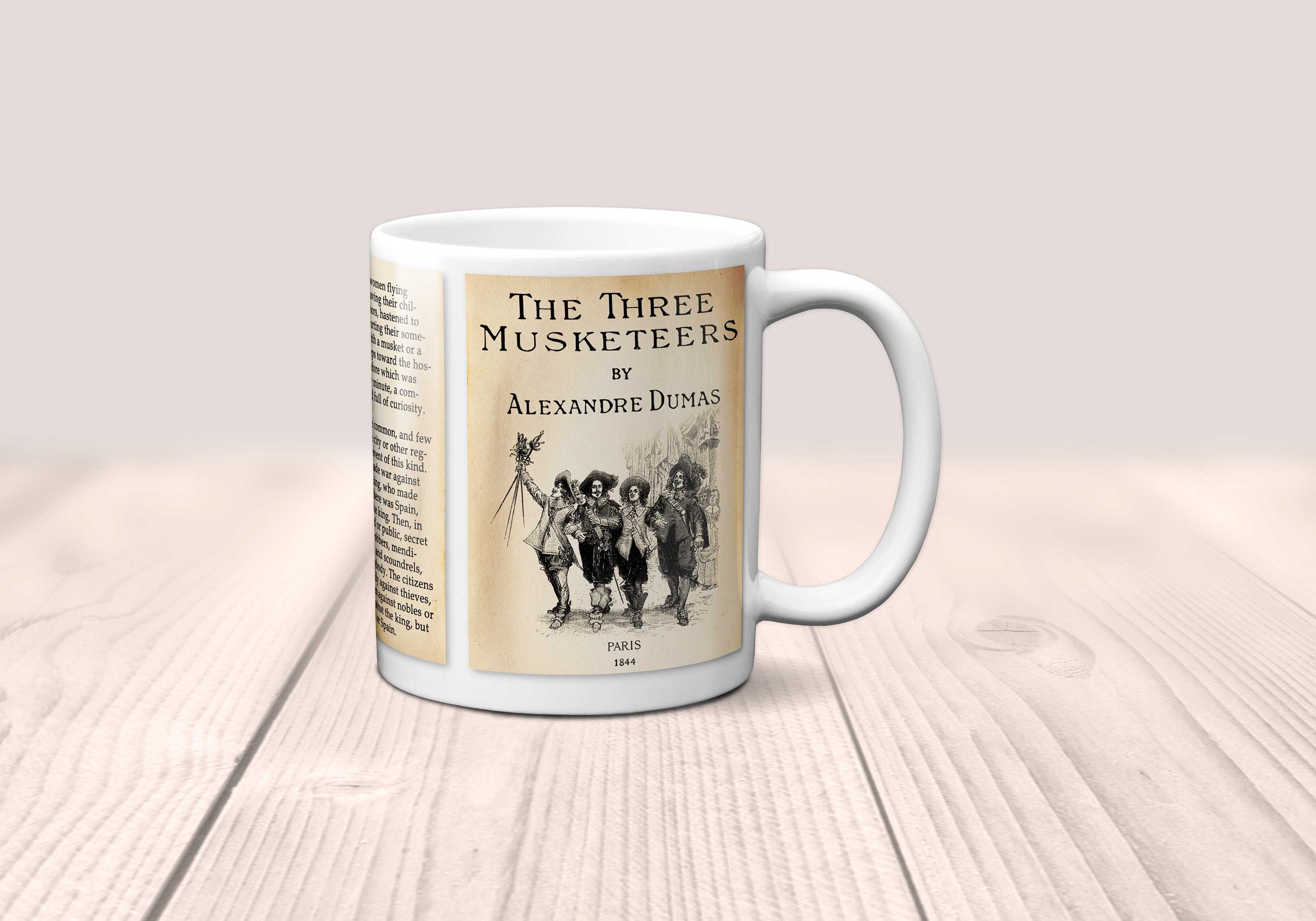 The Three Musketeers by Alexandre Dumas Mug. Coffee Mug With | Etsy