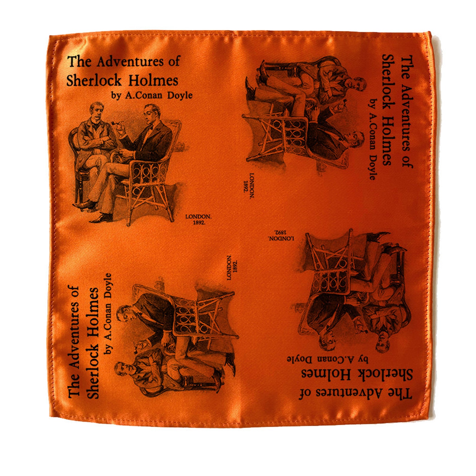 Sherlock Holmes Pocket Square, the Adventures of Sherlock Holmes by ...
