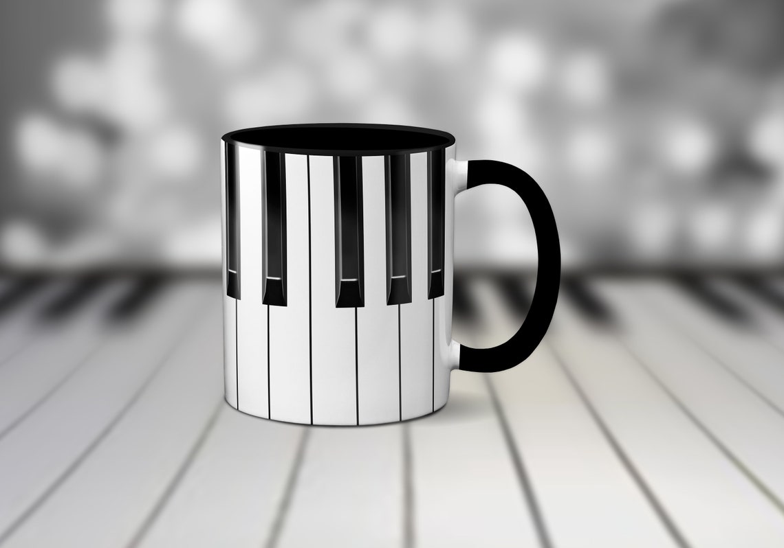 Music Mug, Piano Keys Mug, Piano Keyboard Mug, Musician Mug, Music ...