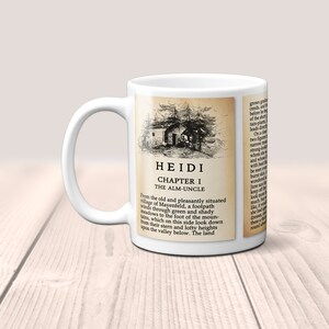 Heidi by Johanna Spyri Mug. Coffee Mug With Heidi Book Title and Book ...