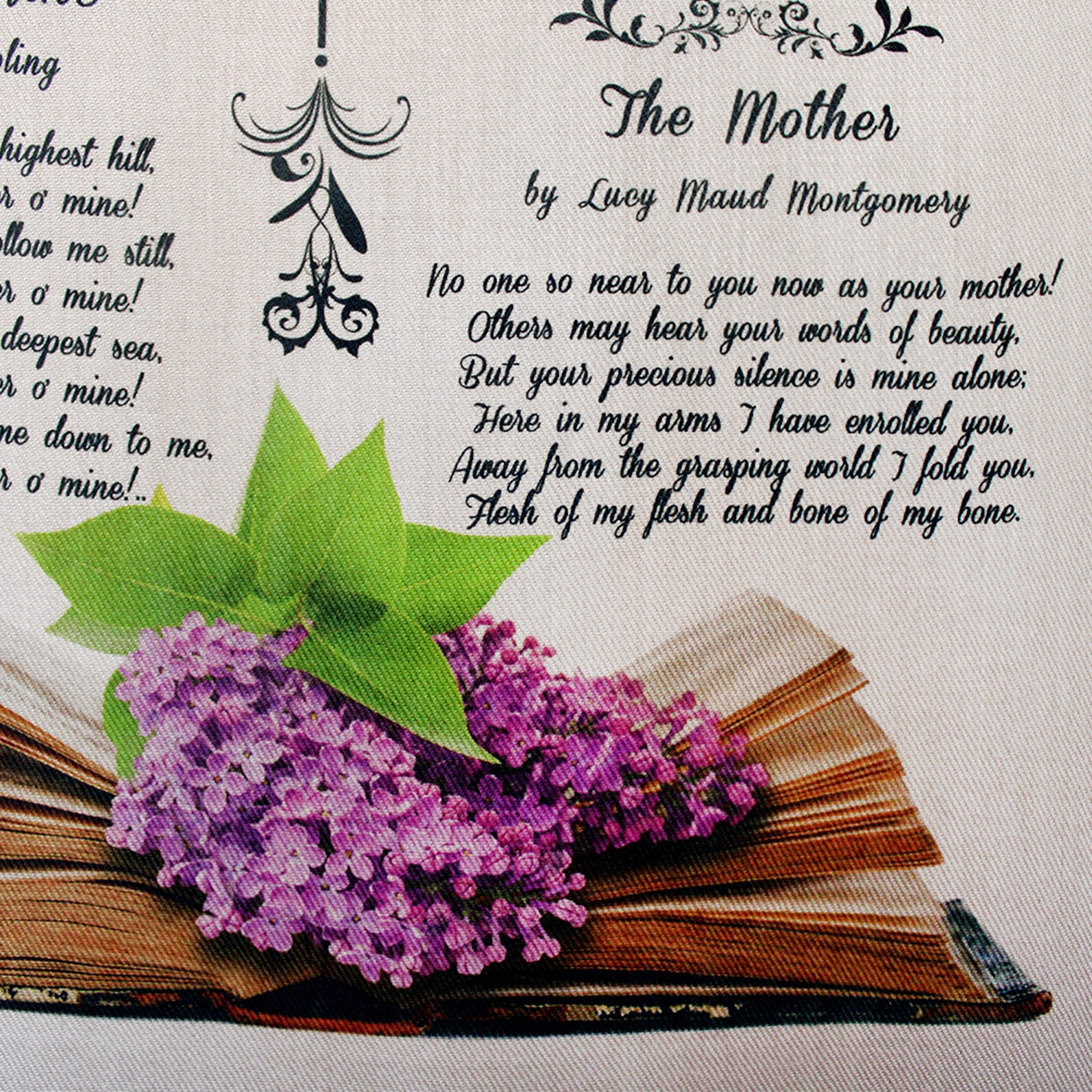 Scarf With Poems About Mother. Mother's Day Gift. Scarf/shawl/wrap With ...