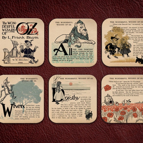 Six Printable Bookmarks Inspired by the Wizard of Oz - Etsy