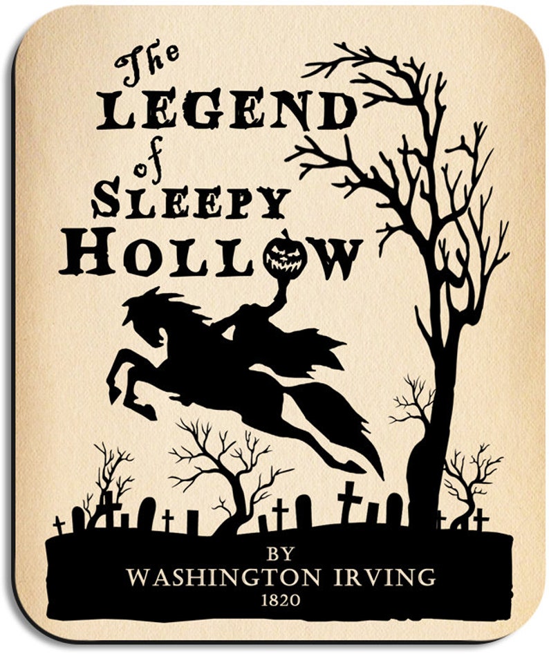 The Legend of Sleepy Hollow by Washington Irving Mouse Pad. Literary ...