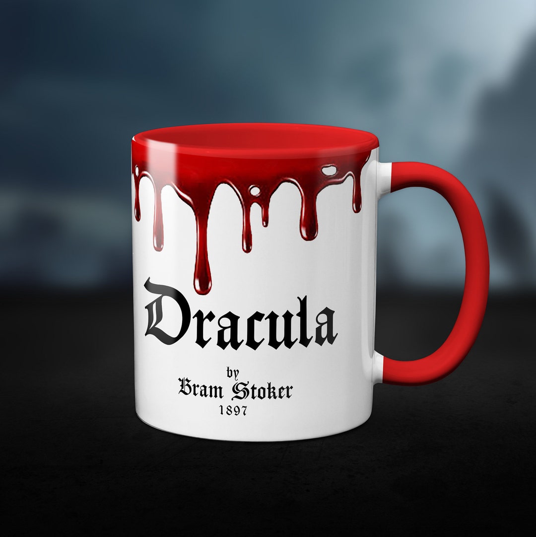 Dracula by Bram Stoker Mug. Coffee Mug With Dracula Book Design ...