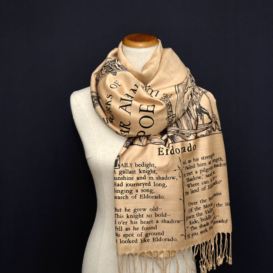 Eldorado Poem by Edgar Allan Poe Scarf Shawl Wrap - Etsy
