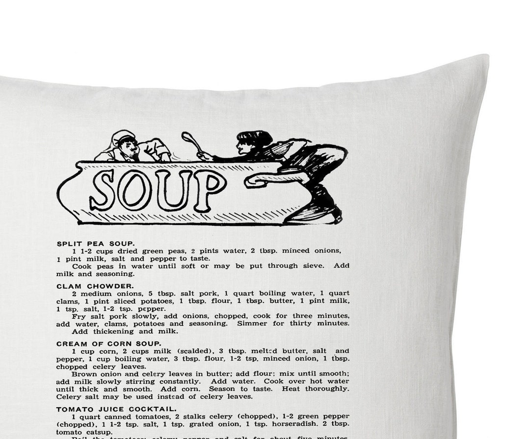 Cooking Recipe Pillow Cover Recipe, Cooking, Cookbook, Cooking Book ...
