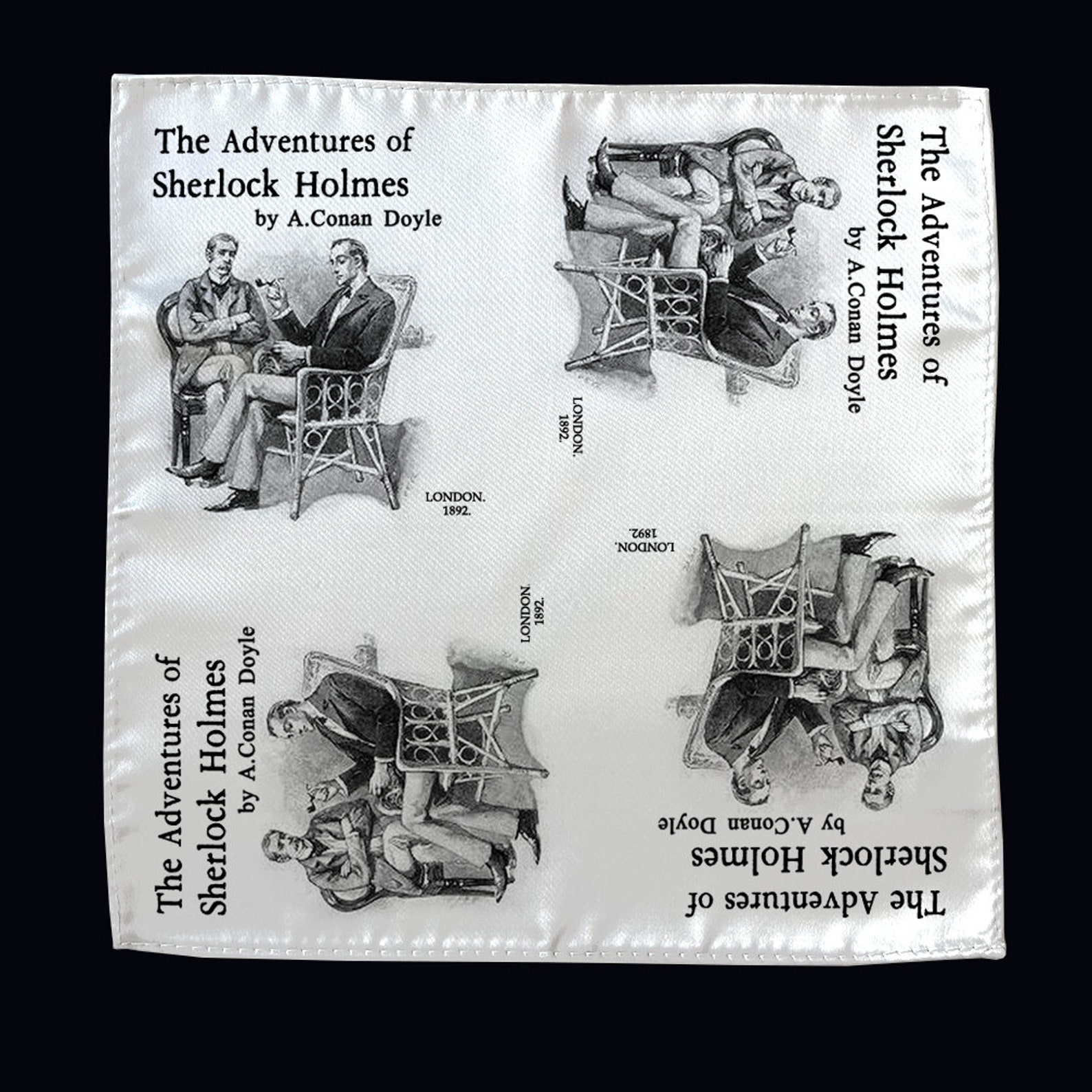 Sherlock Holmes Pocket Square, the Adventures of Sherlock Holmes by ...