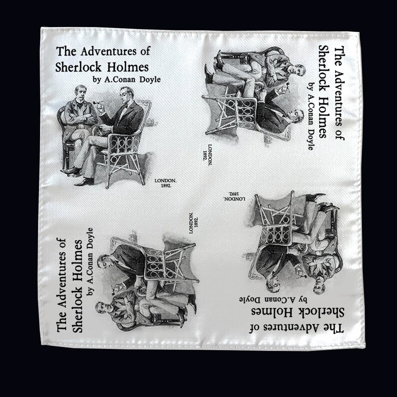 Sherlock Holmes Pocket Square, the Adventures of Sherlock Holmes by ...