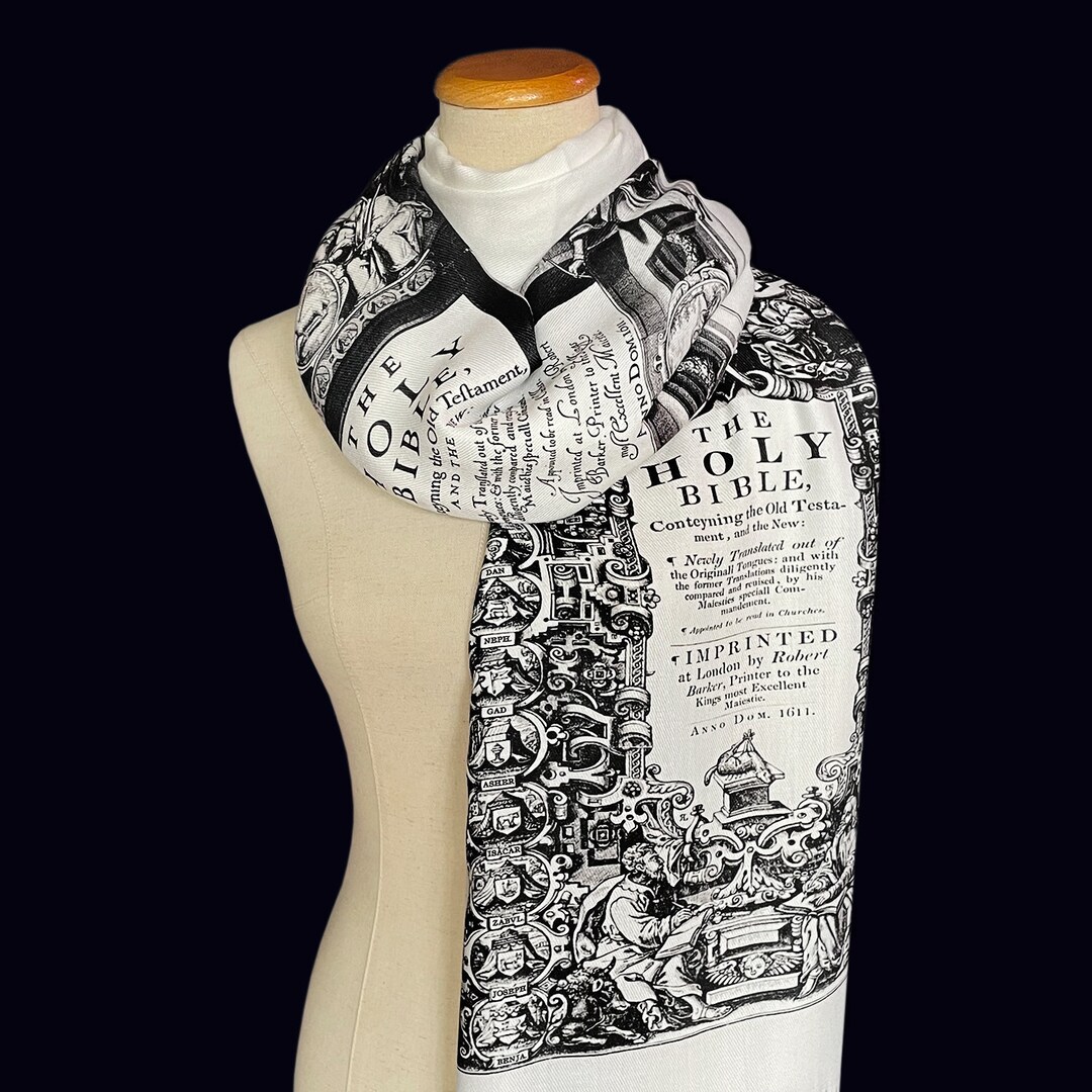 Original King James Version Bible Scarf Shawl Wrap With Illustrations ...