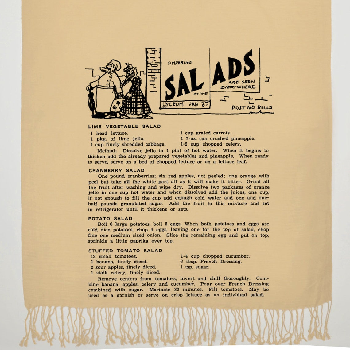 Recipe Scarf Cooking Scarf Cookbook Scarf Cooking Book - Etsy Israel