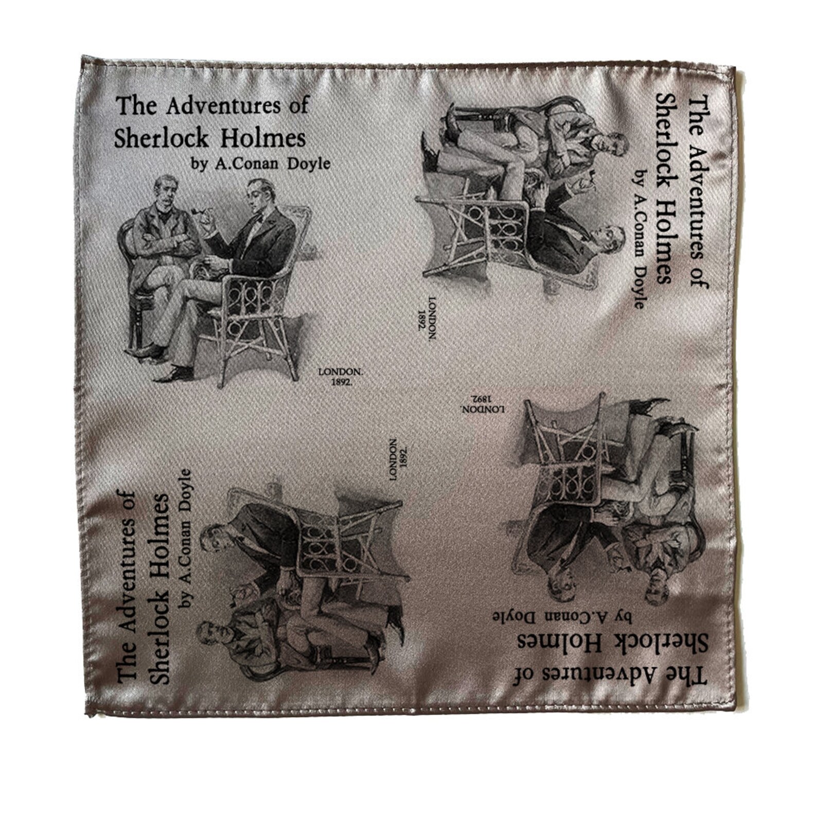 Sherlock Holmes Pocket Square, the Adventures of Sherlock Holmes by ...