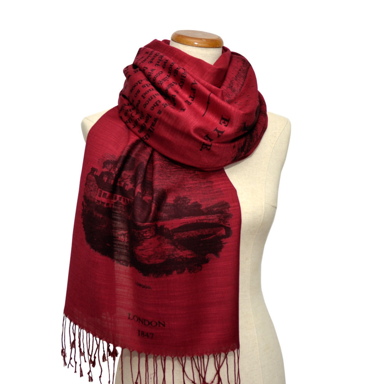 Jane Eyre by Charlotte Brontë Scarf/shawl/wrap - Etsy