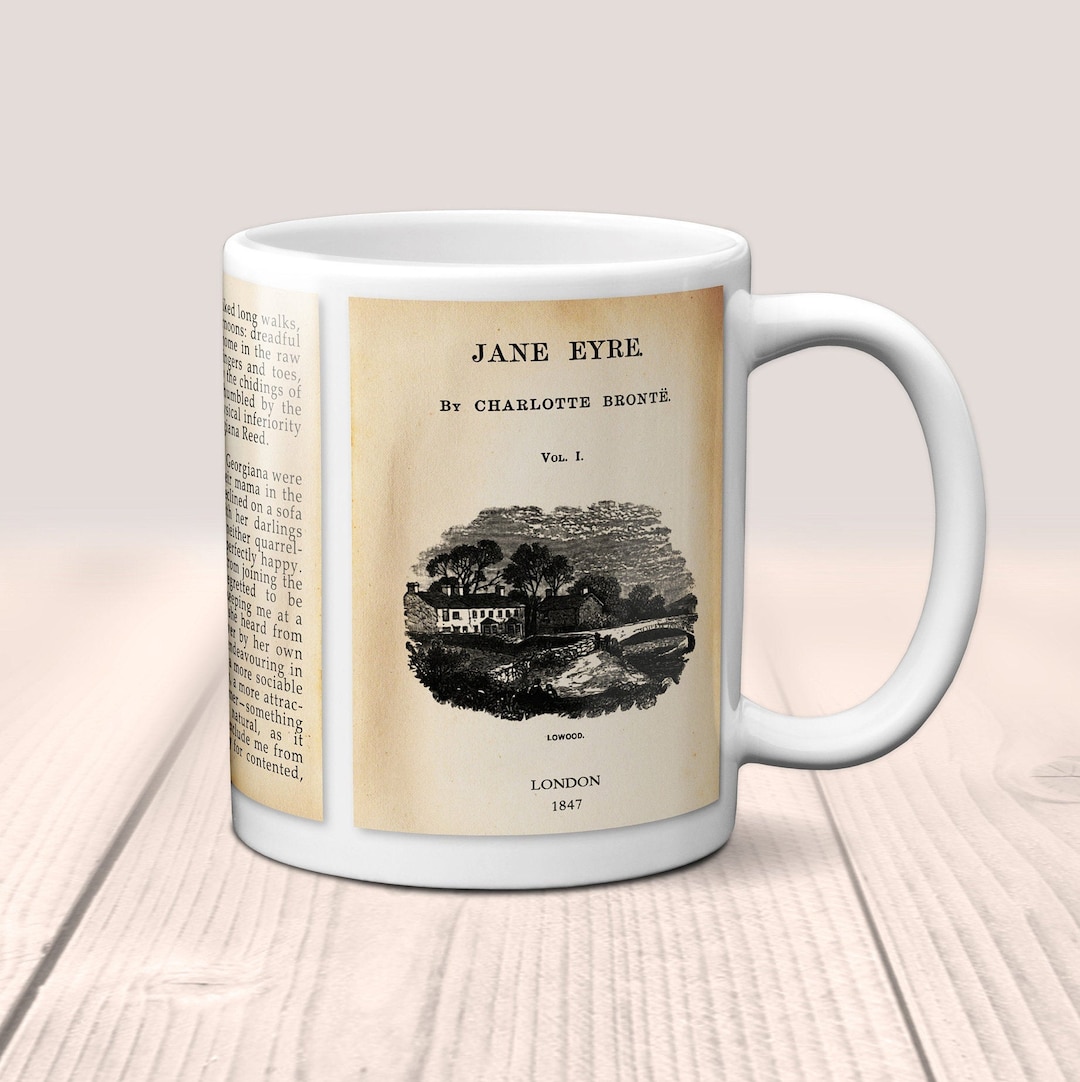 Jane Eyre by Charlotte Brontë Mug. Coffee Mug With Jane Eyre Book Title ...