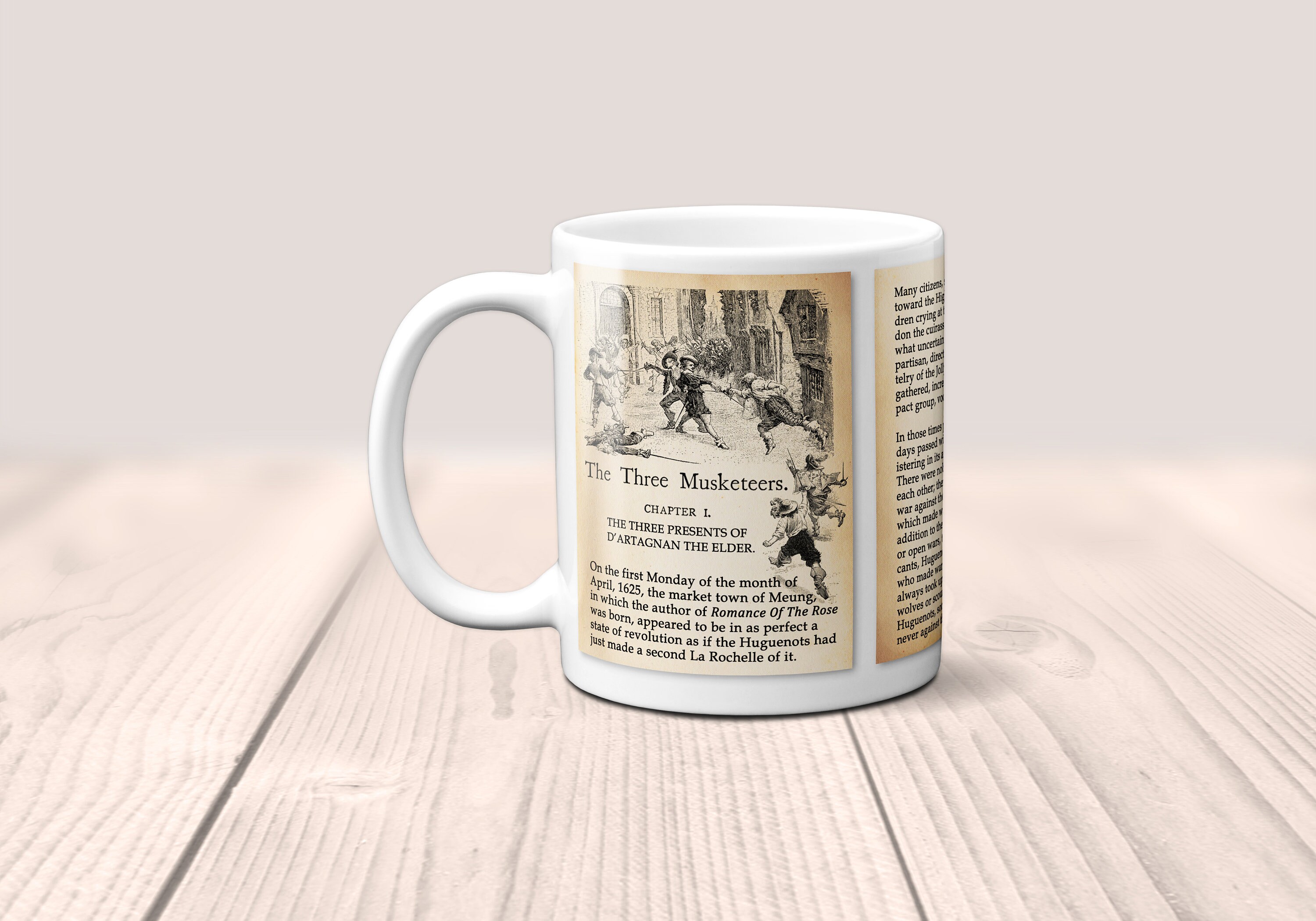 The Three Musketeers by Alexandre Dumas Mug. Coffee Mug With Three ...