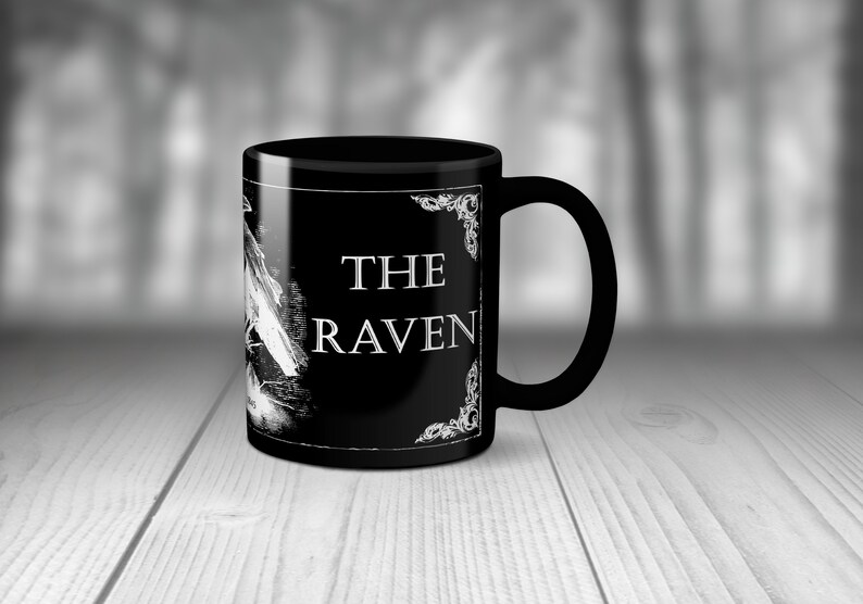 The Raven Mug the Raven by Edgar Allan Poe Mug | Etsy