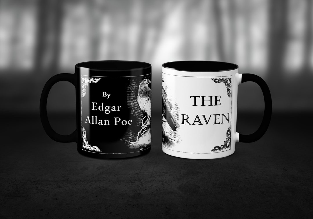 The Raven Mug, the Raven by Edgar Allan Poe Mug - Etsy