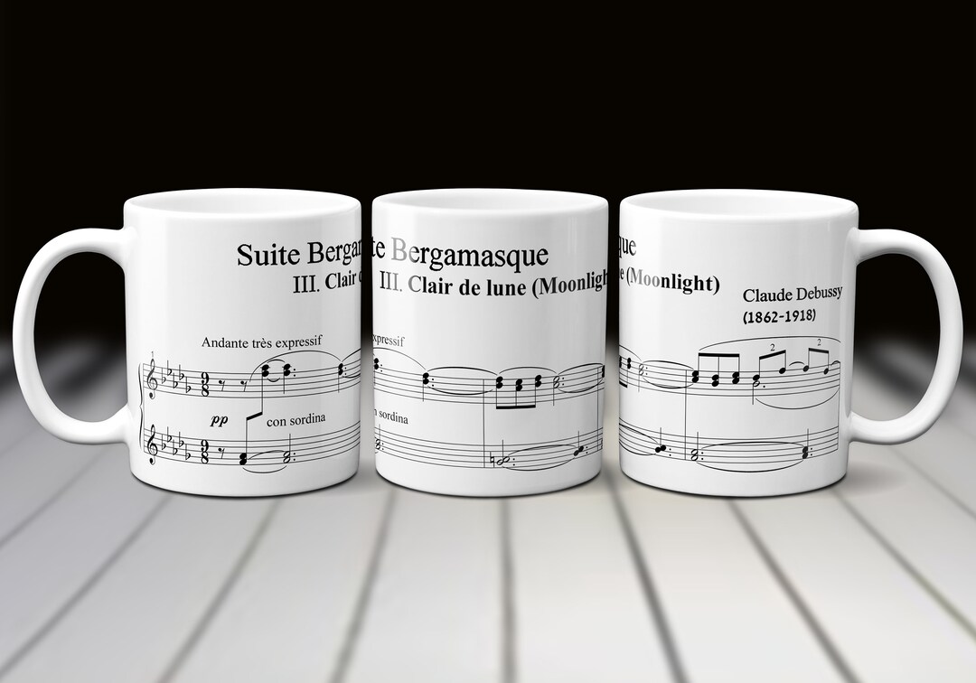 Music Mug, Claude Debussy, Frederic Chopin, Antonio Vivaldi, Johann ...