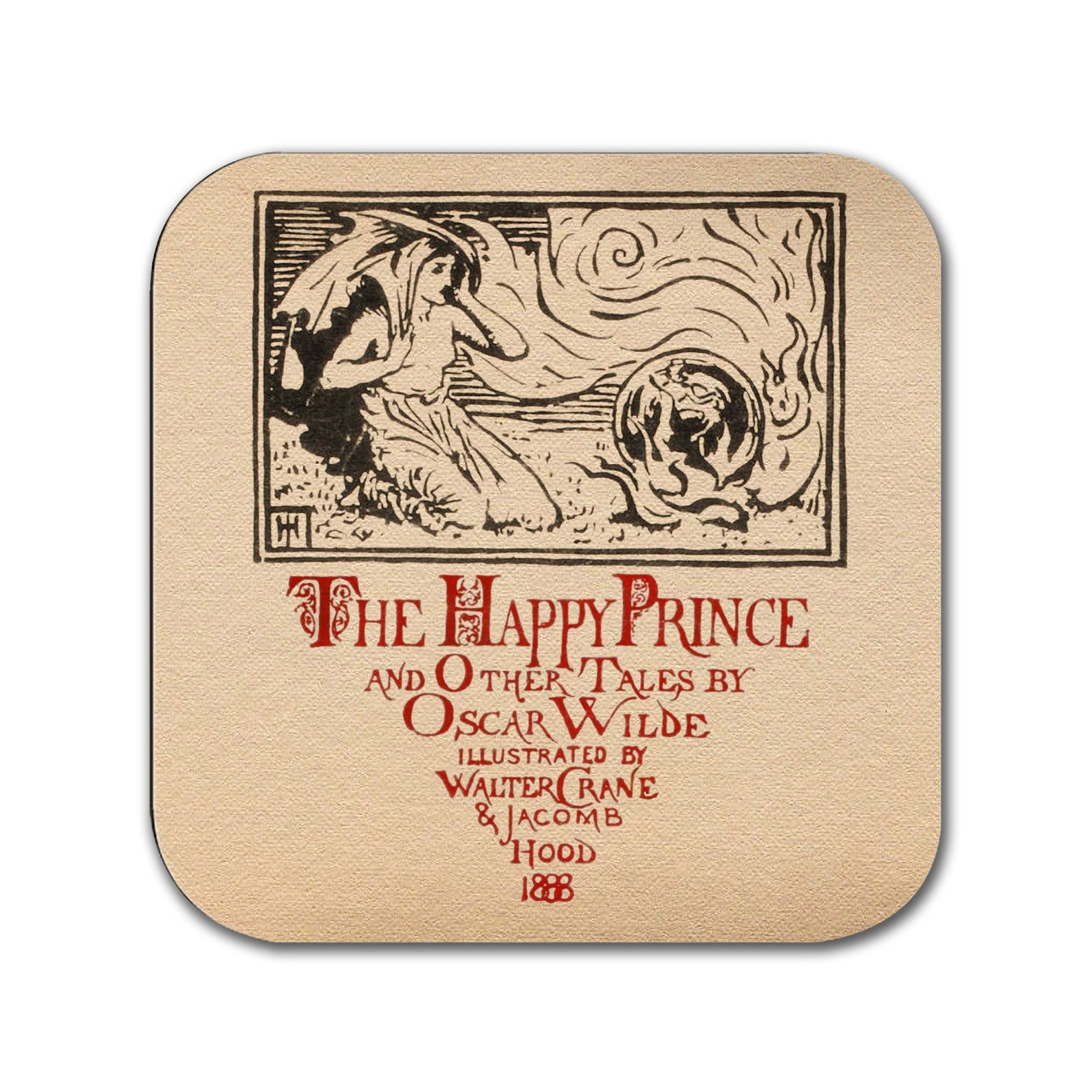 6 Coasters With Works of Oscar Wilde. De Profundis, Poems, the Happy ...