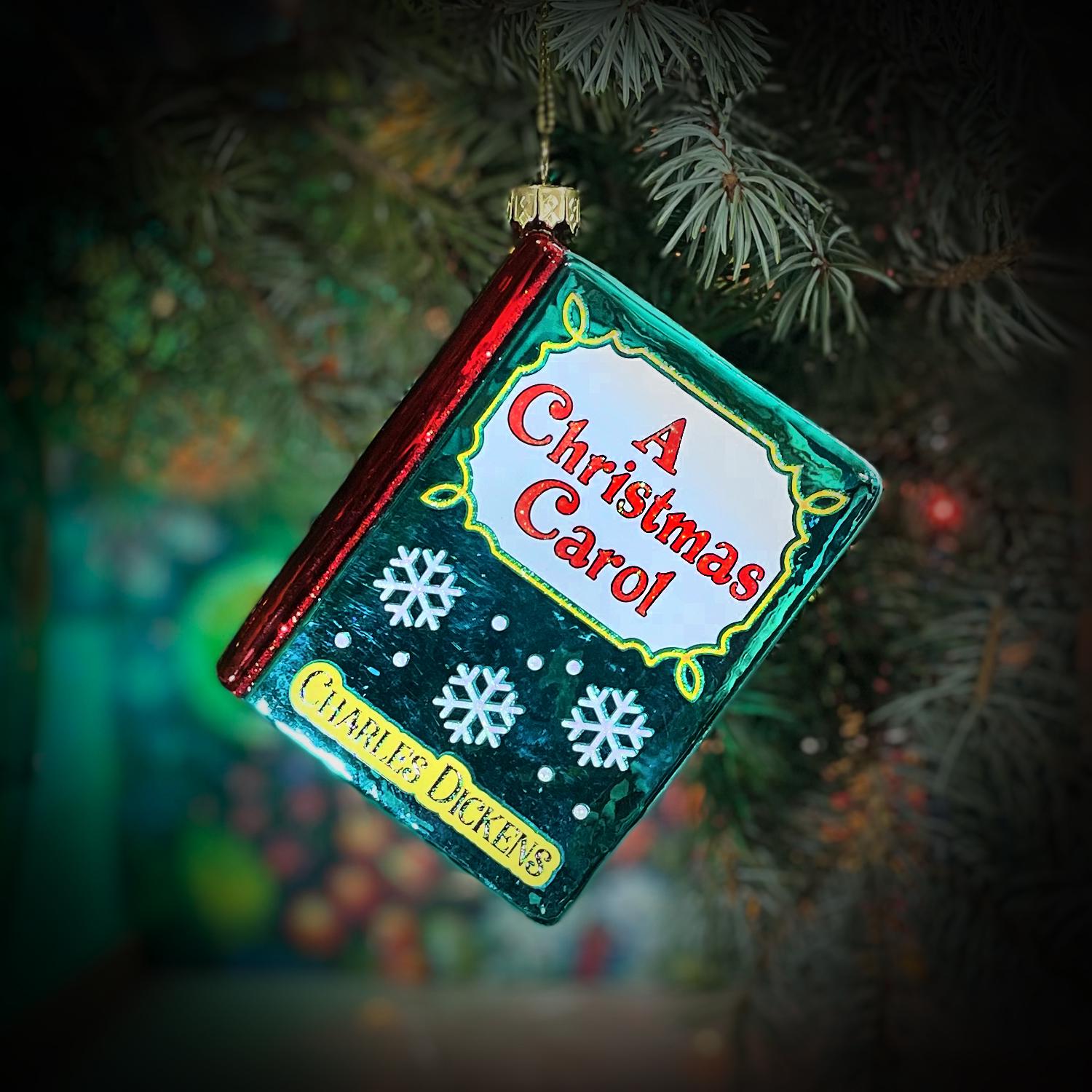 A Christmas Carol by Charles Dickens Christmas Tree Ornament, Book ...