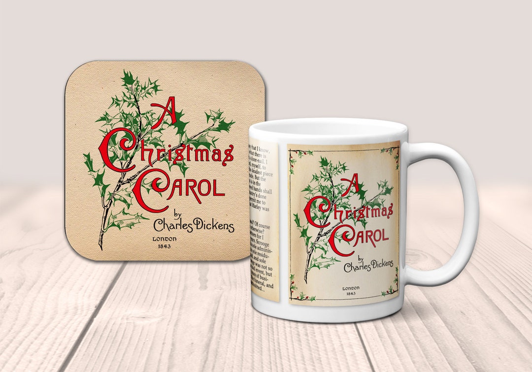 A Christmas Carol by Charles Dickens Mug and Coaster Set. Coffee Mug ...