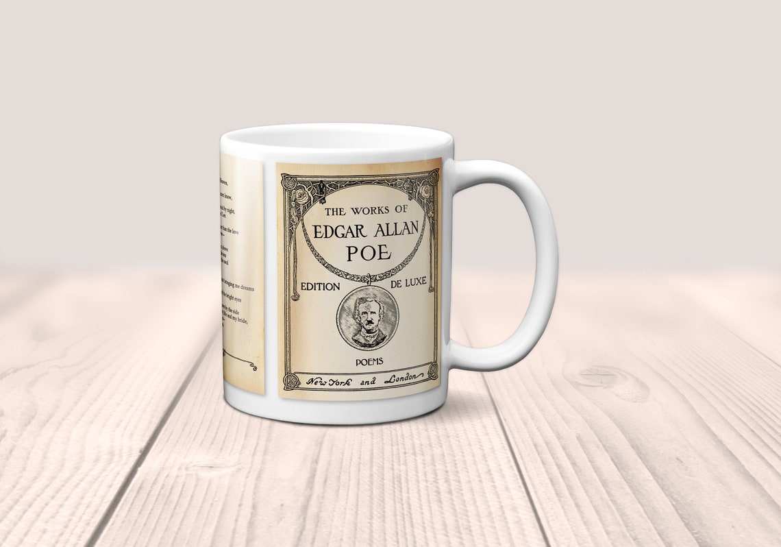 Annabel Lee by Edgar Allan Poe Mug. Coffee Mug With Full Text of Edgar ...