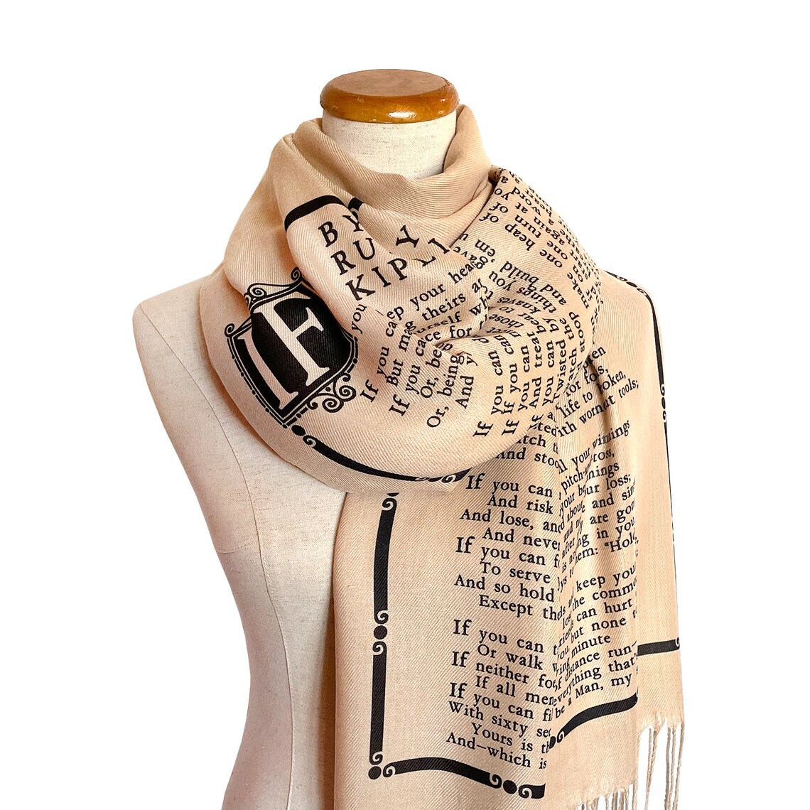 IF by Rudyard Kipling Poem Scarf Shawl Wrap. Rudyard Kipling Poetry ...