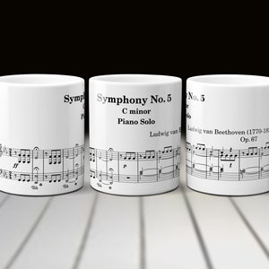 Music Mug, Claude Debussy, Frederic Chopin, Antonio Vivaldi, Johann ...