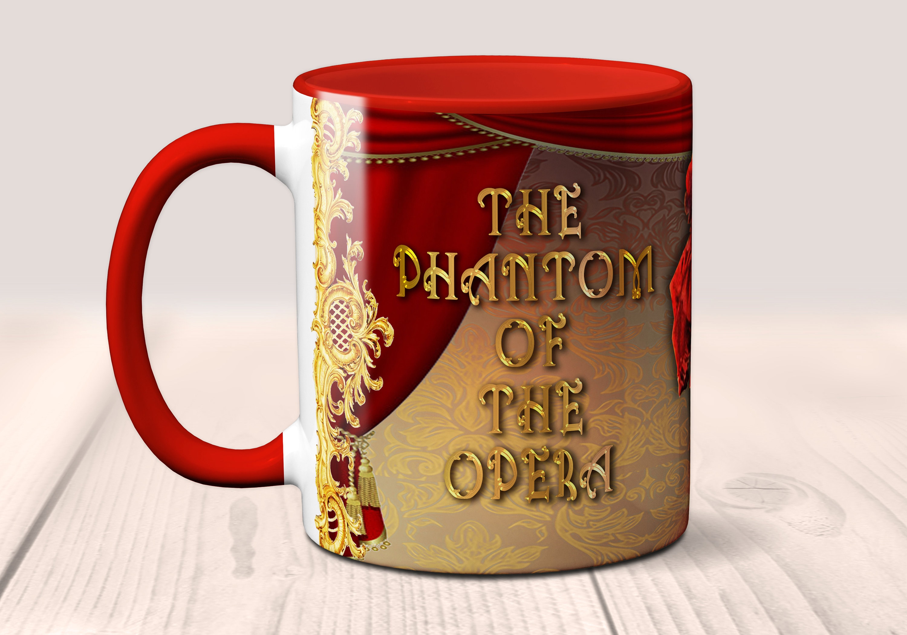 The Phantom of the Opera by Gaston Leroux Mug. Coffee Mug with | Etsy