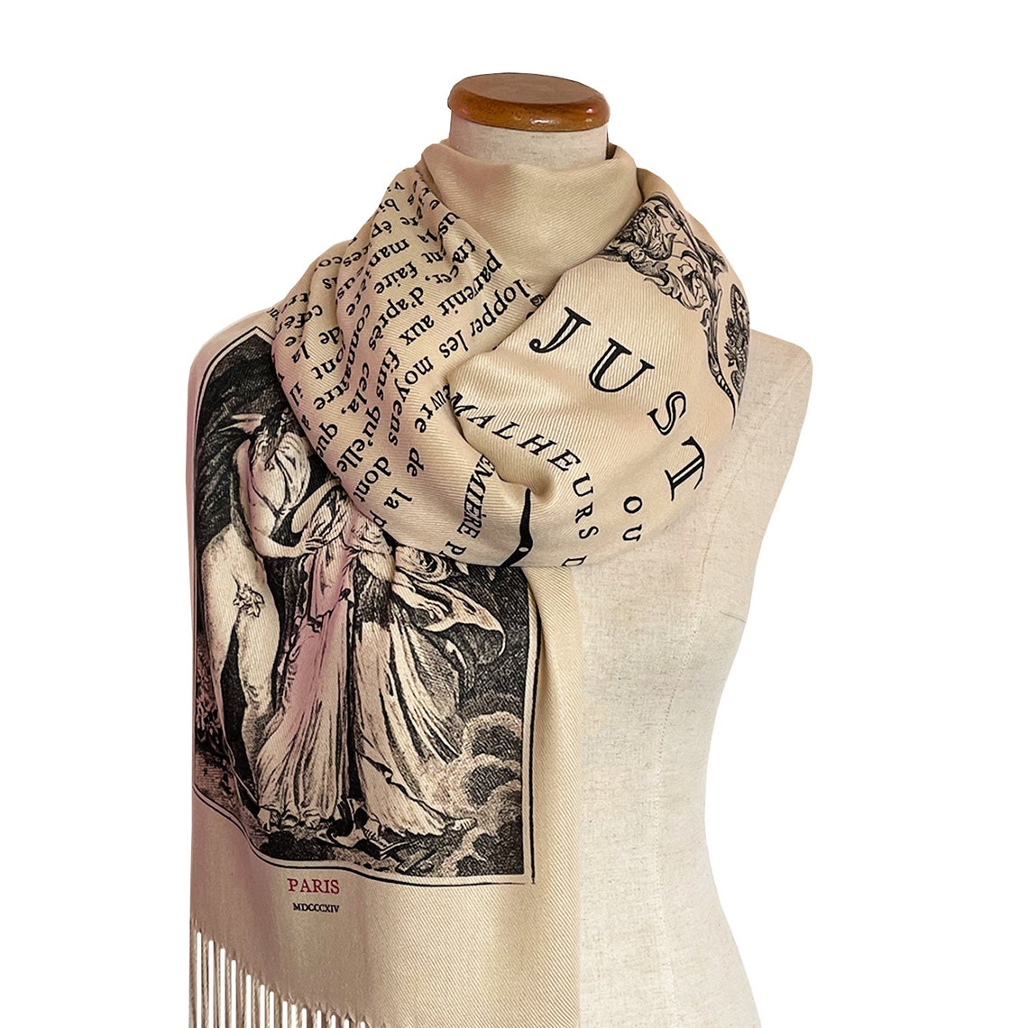 Justine, or the Misfortunes of Virtue by Marquis De Sade Scarf (french ...