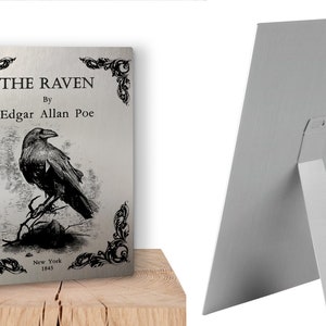 The Raven by Edgar Allan Poe Wall Art Metal Panel. Literary Wall Art ...