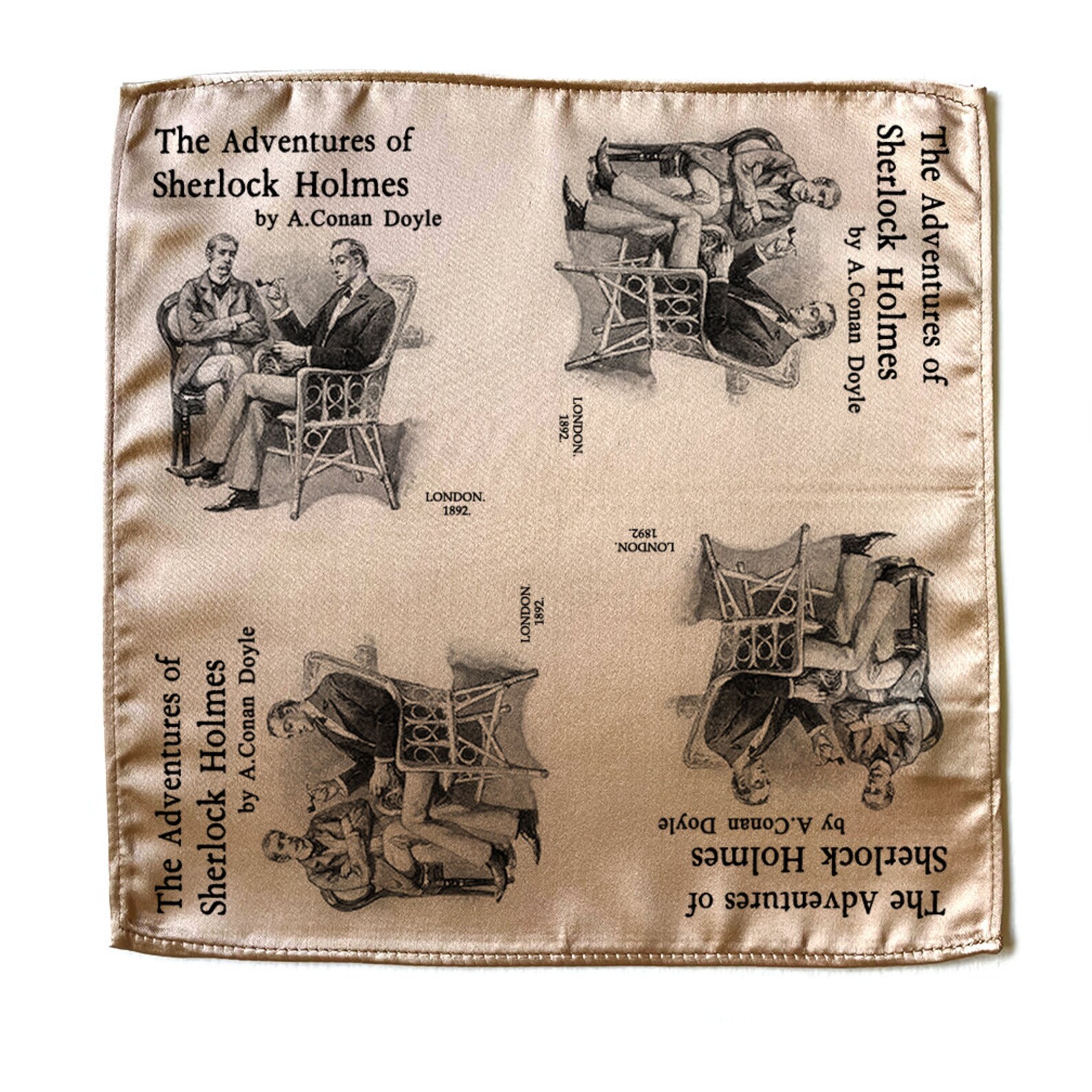 Sherlock Holmes Pocket Square, the Adventures of Sherlock Holmes by ...