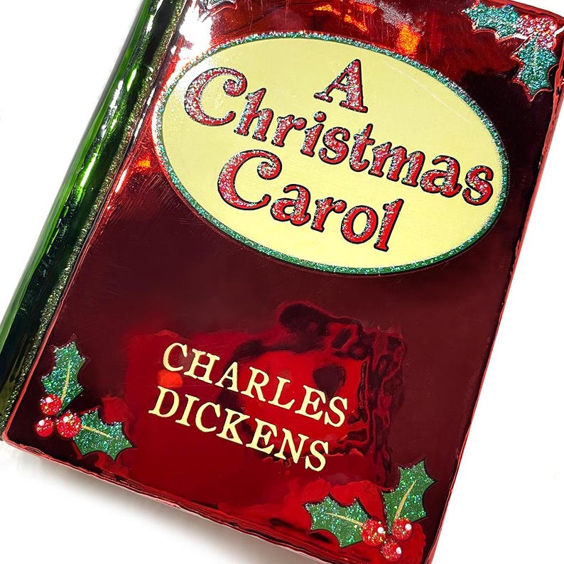 A Christmas Carol by Charles Dickens Christmas Tree Ornament, Book ...
