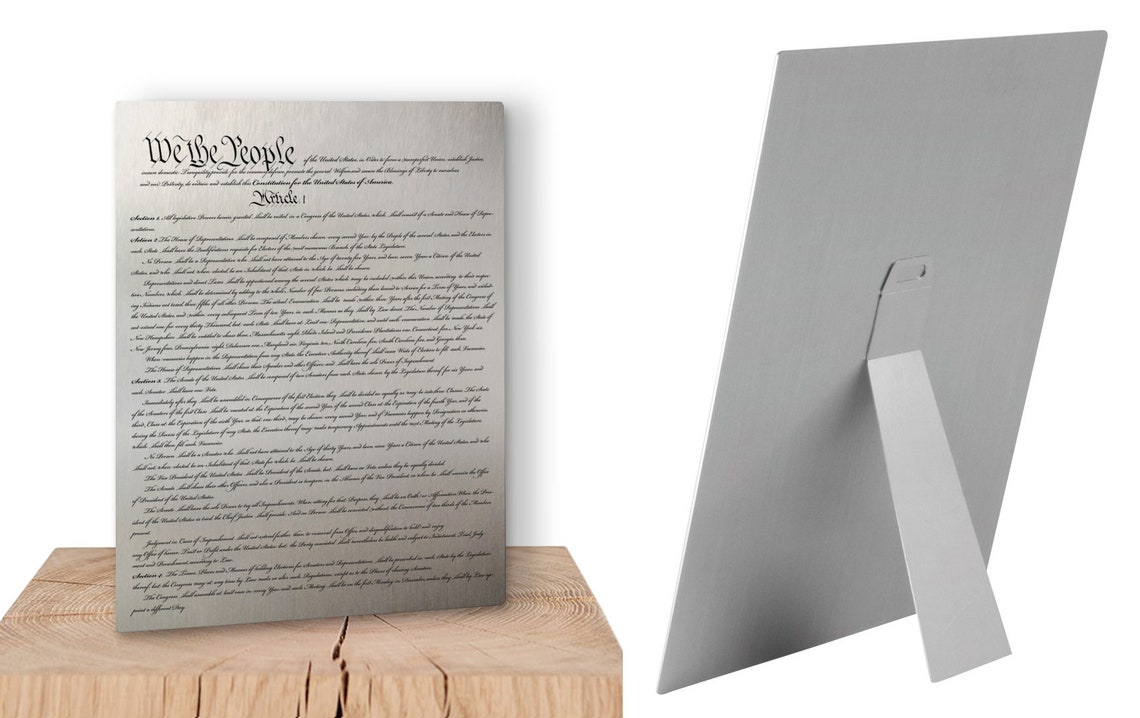 US Constitution Wall Art Metal Panel. the Constitution of the - Etsy