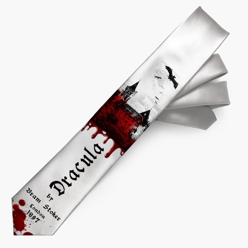 Dracula Necktie Book Necktie Dracula by Bram Stoker Tie - Etsy