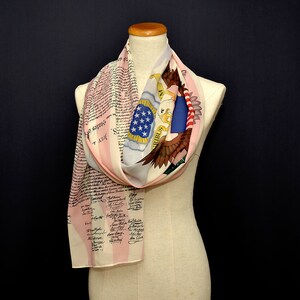 The Declaration of Independence Chiffon Scarf, IN CONGRESS, July 4 ...