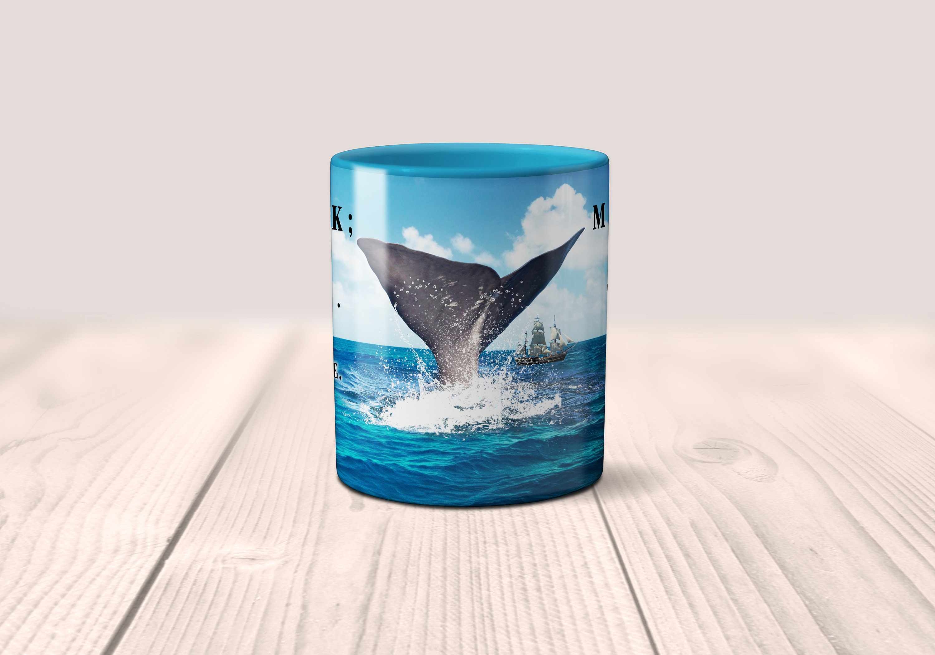 Moby-dick Or the Whale by Herman Melville Mug.coffee Mug | Etsy