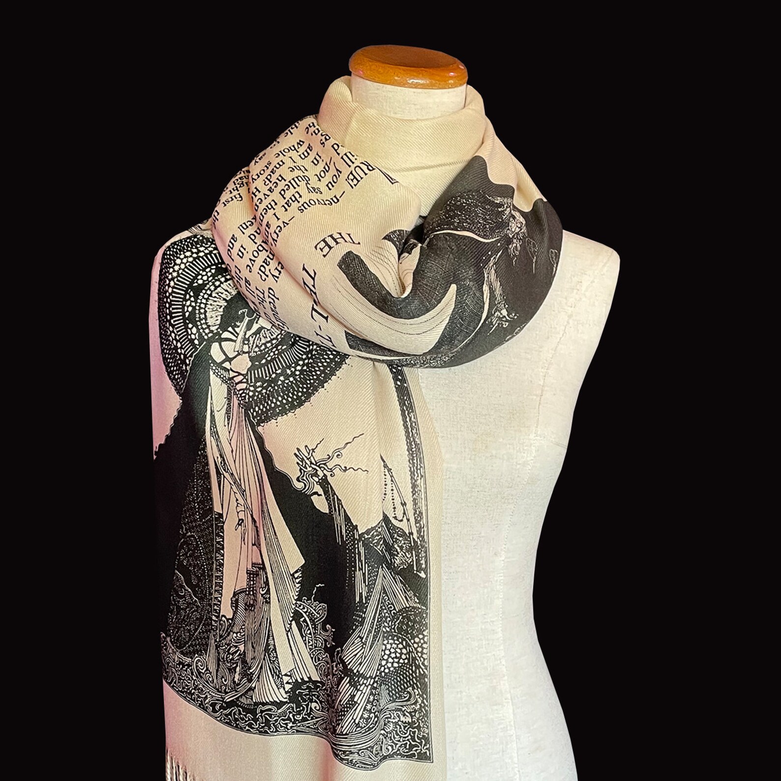 The Tell-tale Heart by Edgar Allan Poe Shawl Scarf Wrap, Horror Story ...