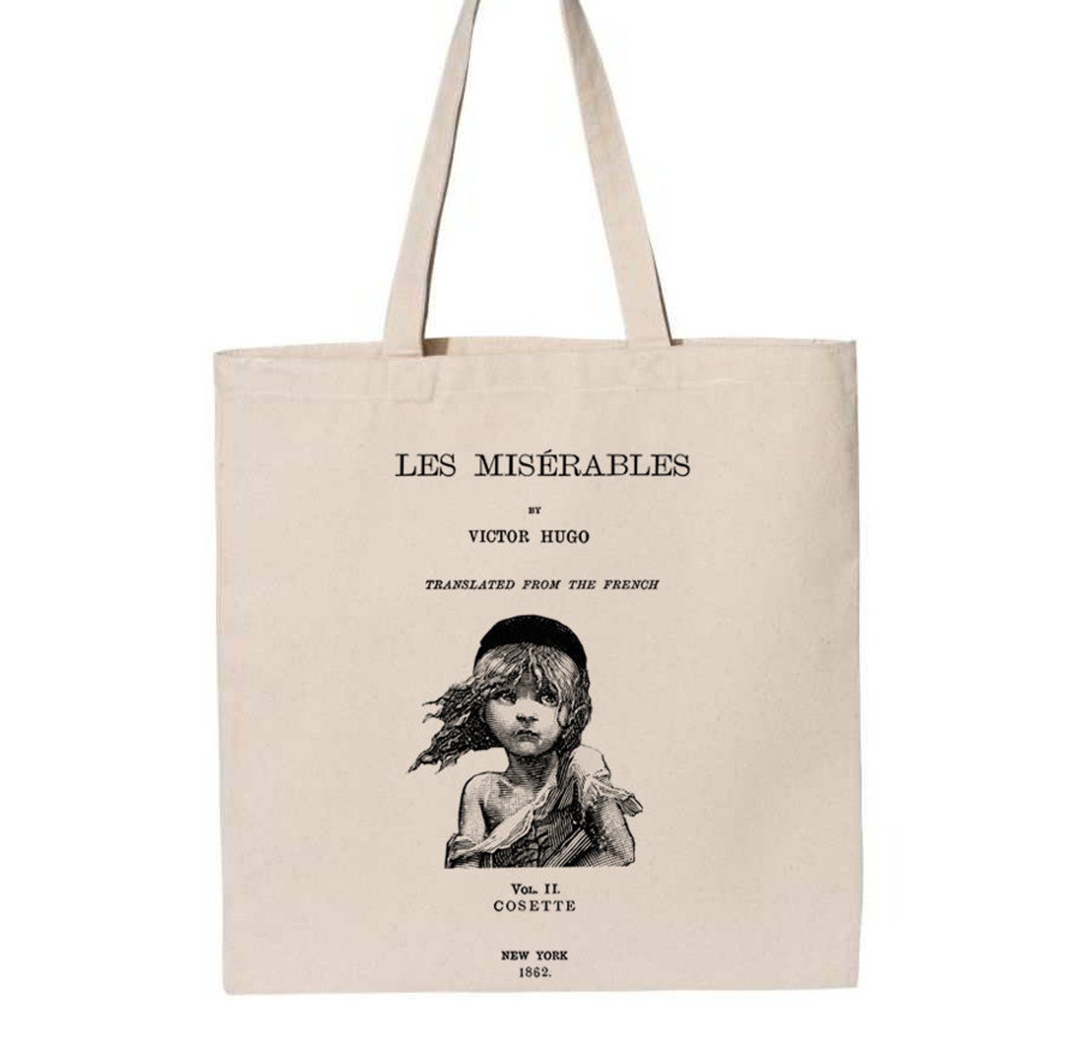 Les Misérables by Victor Hugo Tote Bag. Handbag With Les Miserables ...